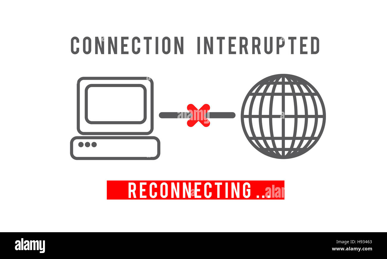 Interrupted Inaccessible Unavailable Disconnected Error Concept Stock ... Interrupted Inaccessible Unavailable Disconnected Error Concept Stock ...