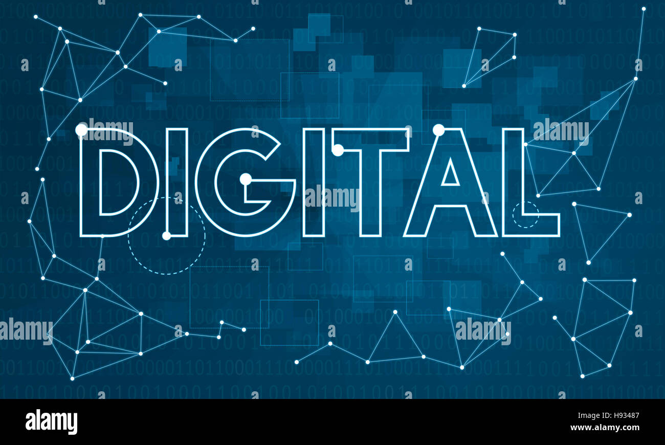 Technology Digital Tech Wifi computer Concept Stock Photo - Alamy