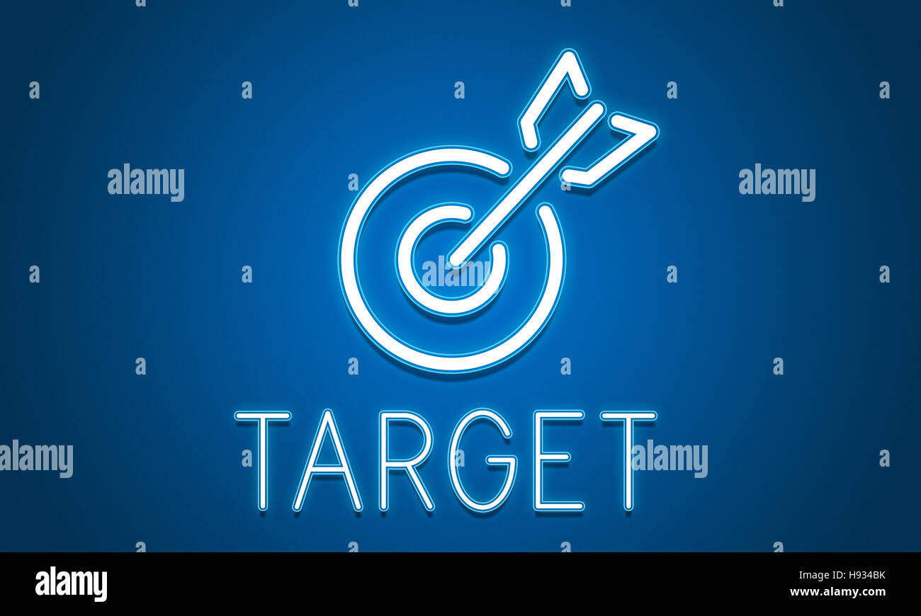 Target Goals Aim Aspiration Focus Vision Graphic Concept Stock Photo ...