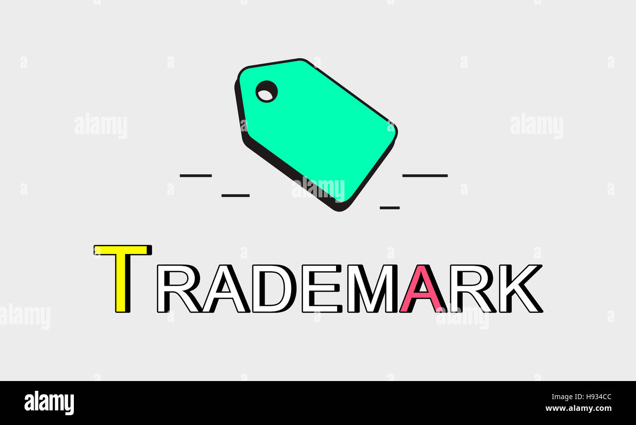 Tag Trademark Copyright Business Marketing Icon Concept Stock Photo - Alamy