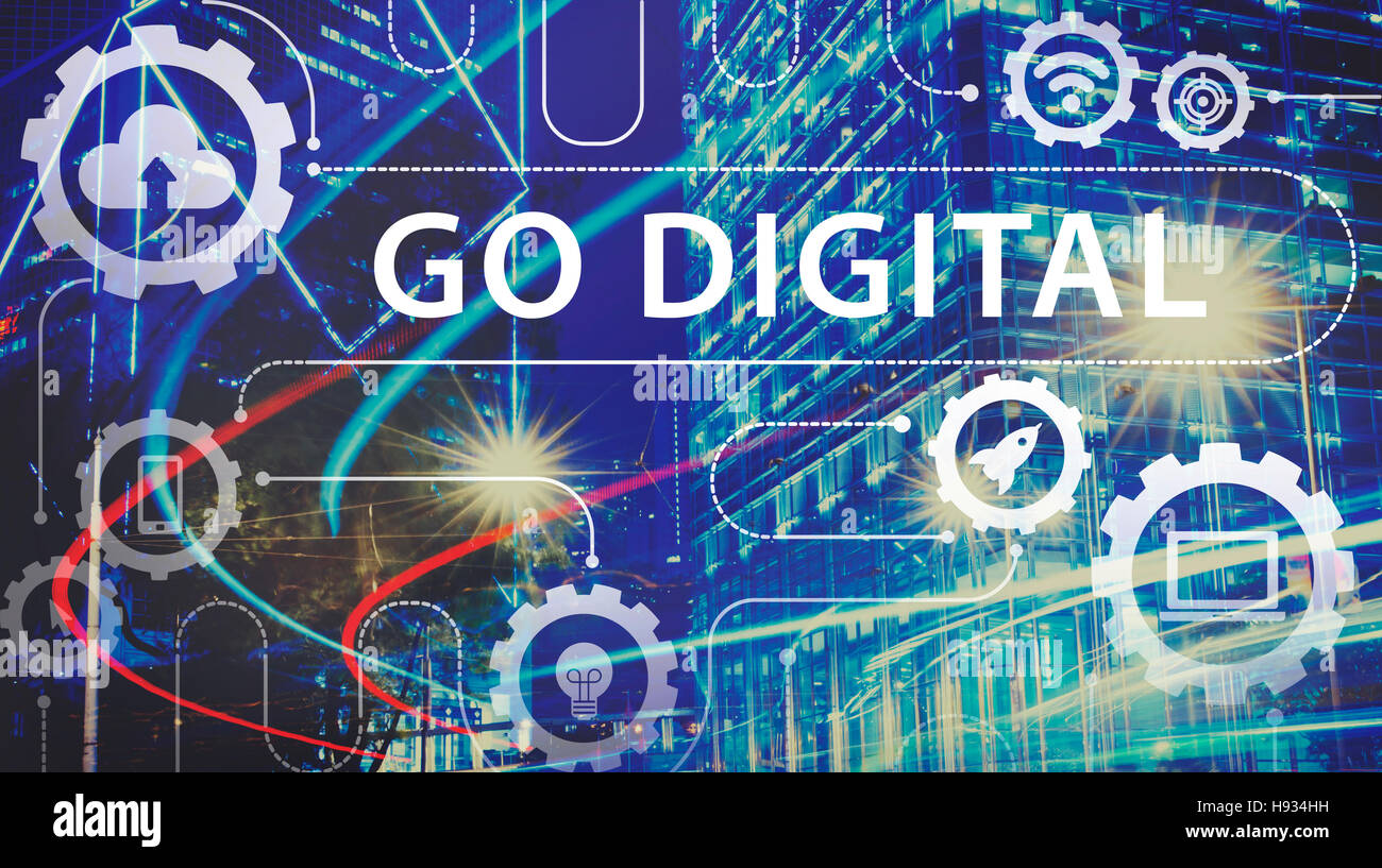 Multimedia Communication Networking Connection Icons Concept Stock ...