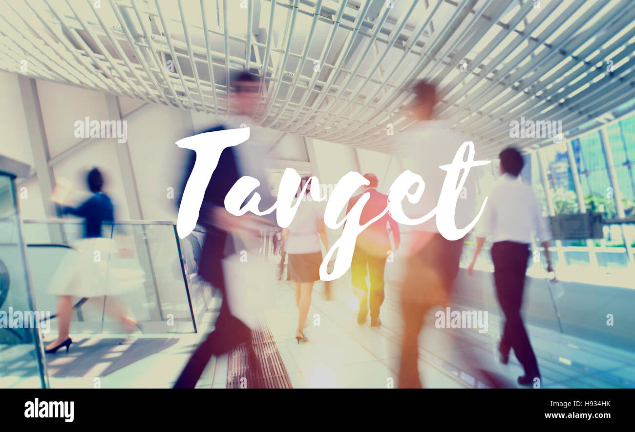 Target Advertising Goal Inspiration Marketing Concept Stock Photo - Alamy