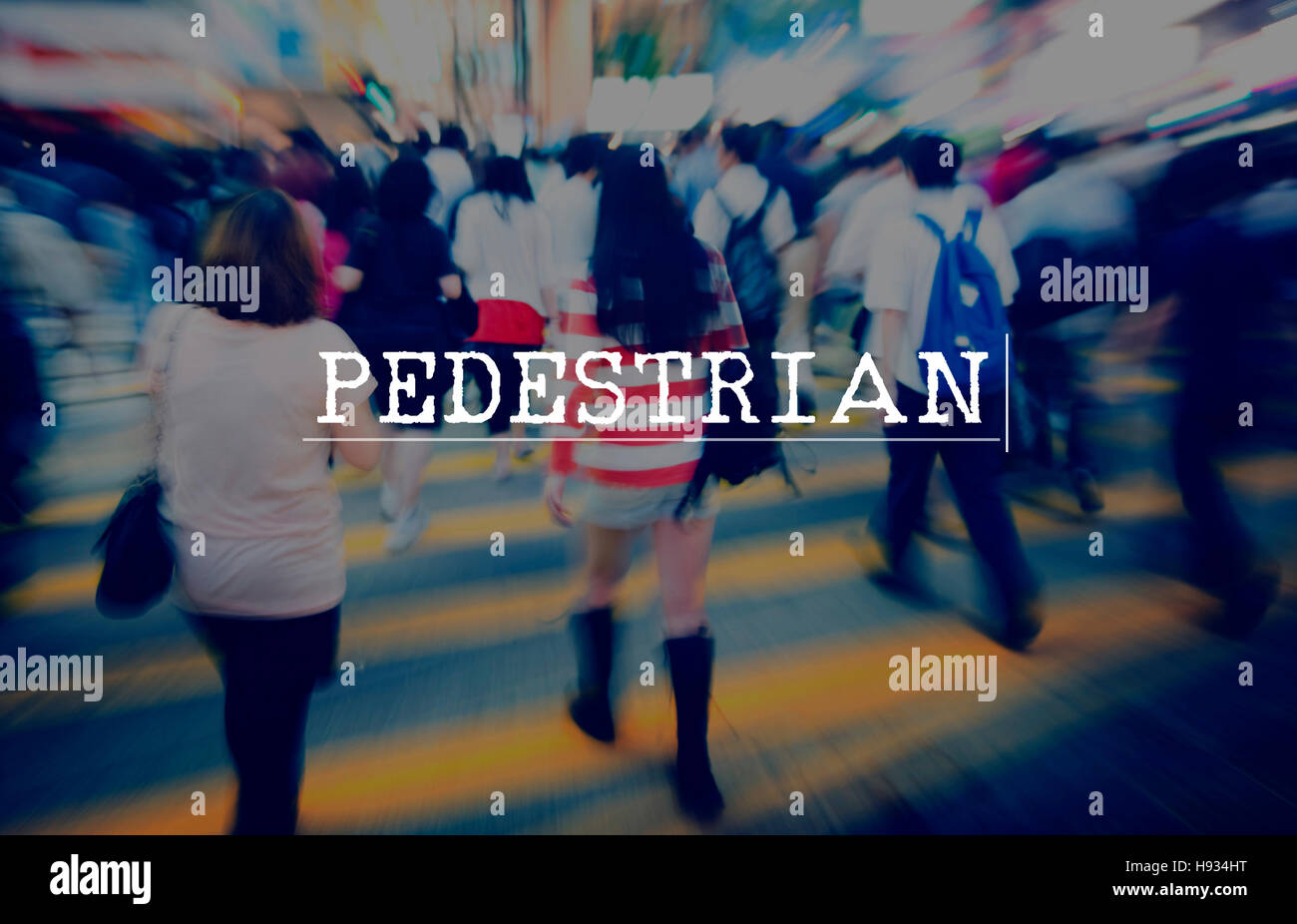 Pedestrian Hurry Rush Crowded Motion Concept Stock Photo - Alamy