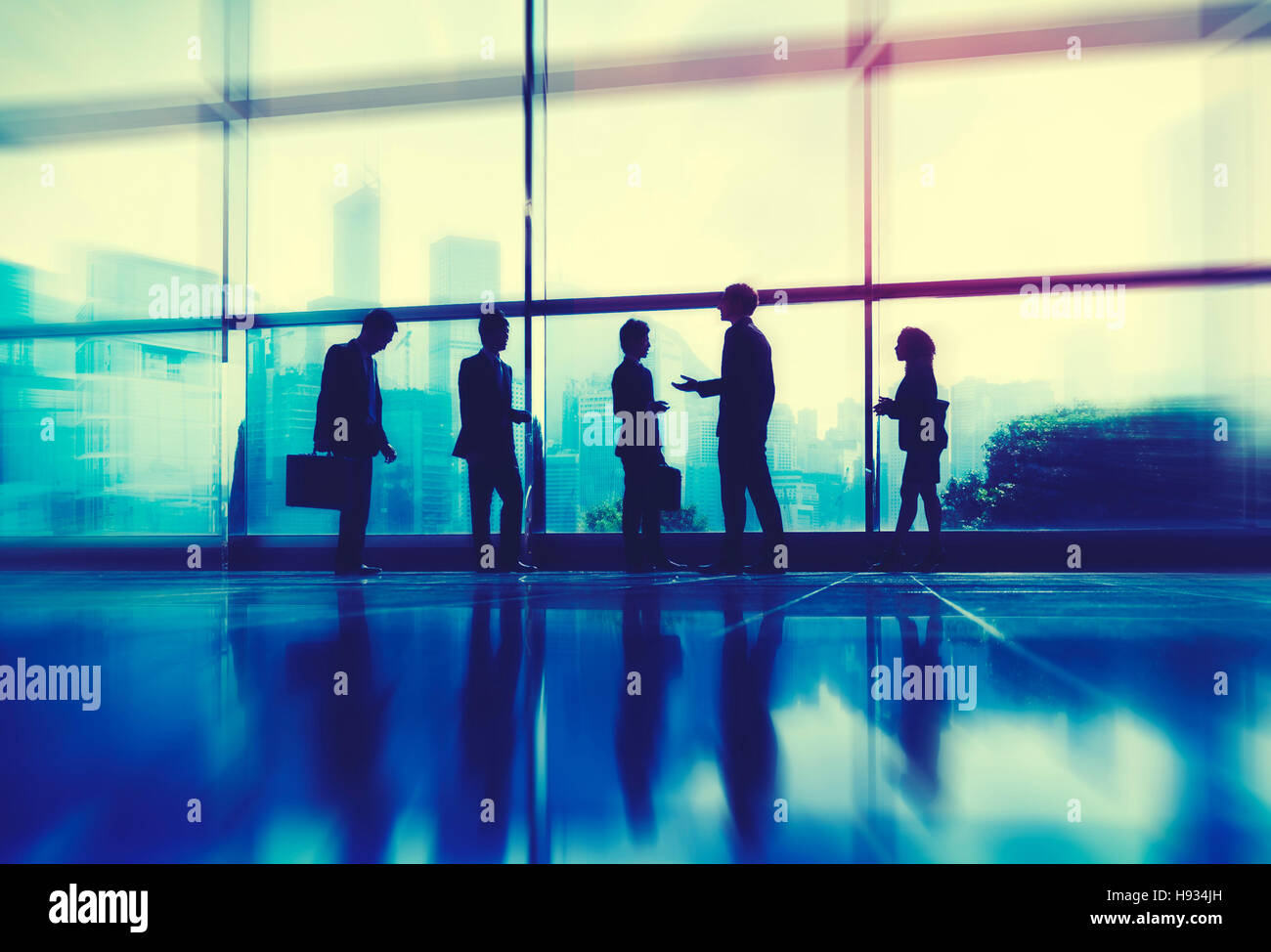 Business People Communication Office City Concept Stock Photo - Alamy