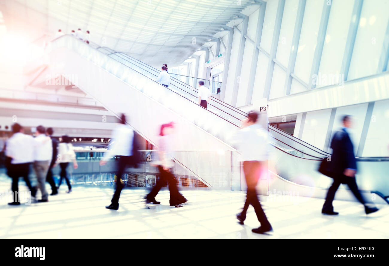 Business Rush Hour Walking Rush Hour Concept Stock Photo - Alamy