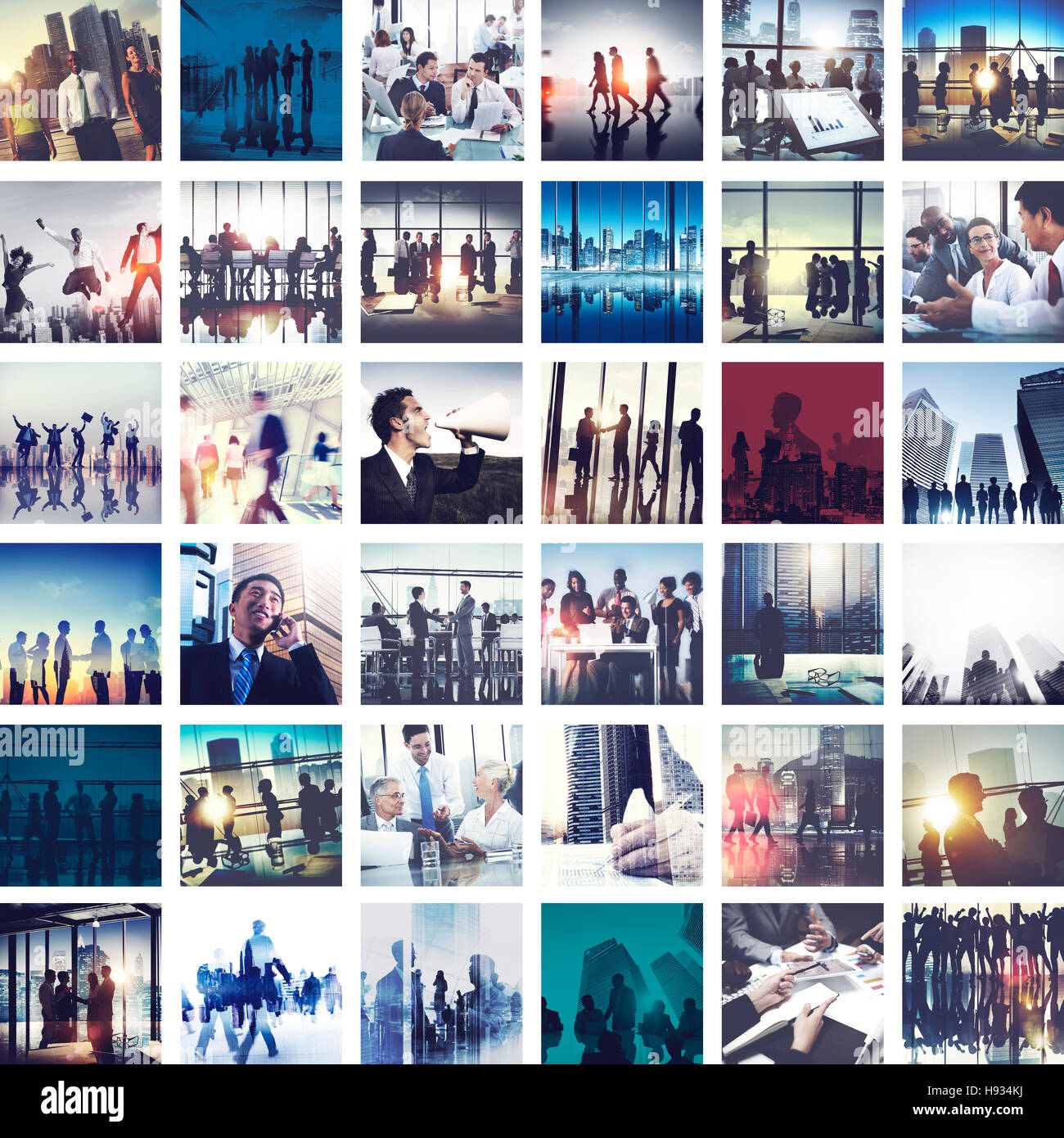 Business People Corporate Connection Greeting Collection Concept Stock ...