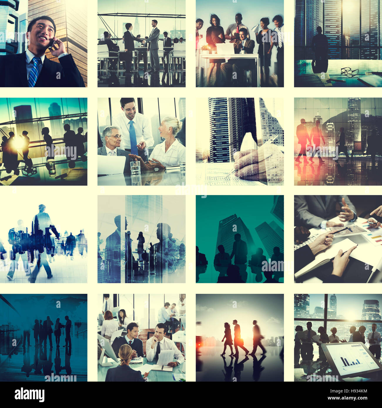 Business People Corporate Connection Greeting Collection Concept Stock ...