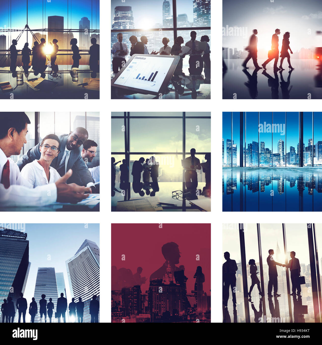 Business People Corporate Connection Greeting Collection Concept Stock ...