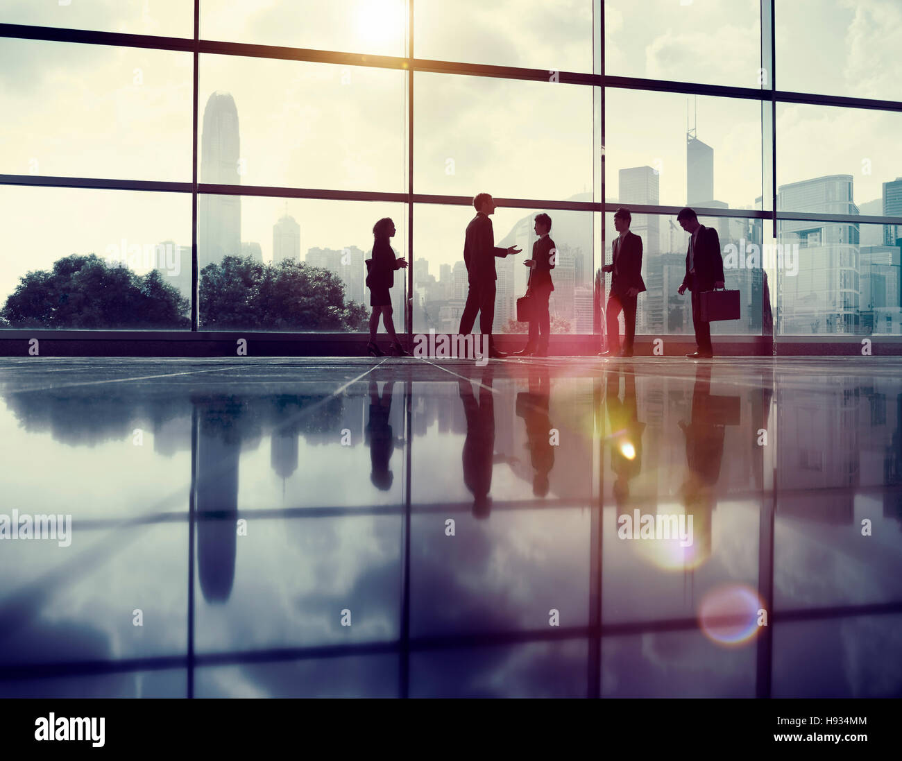 Business People Communication Office City Concept Stock Photo - Alamy