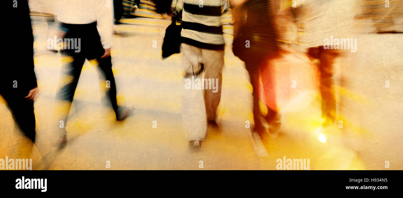 People in Hong Kong Cross Walking Concept Stock Photo - Alamy