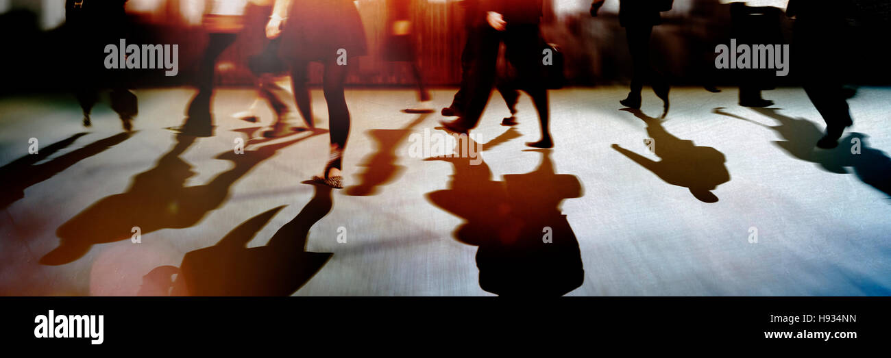 Business People Rush Hour Walking Commuting City Concept Stock Photo ...