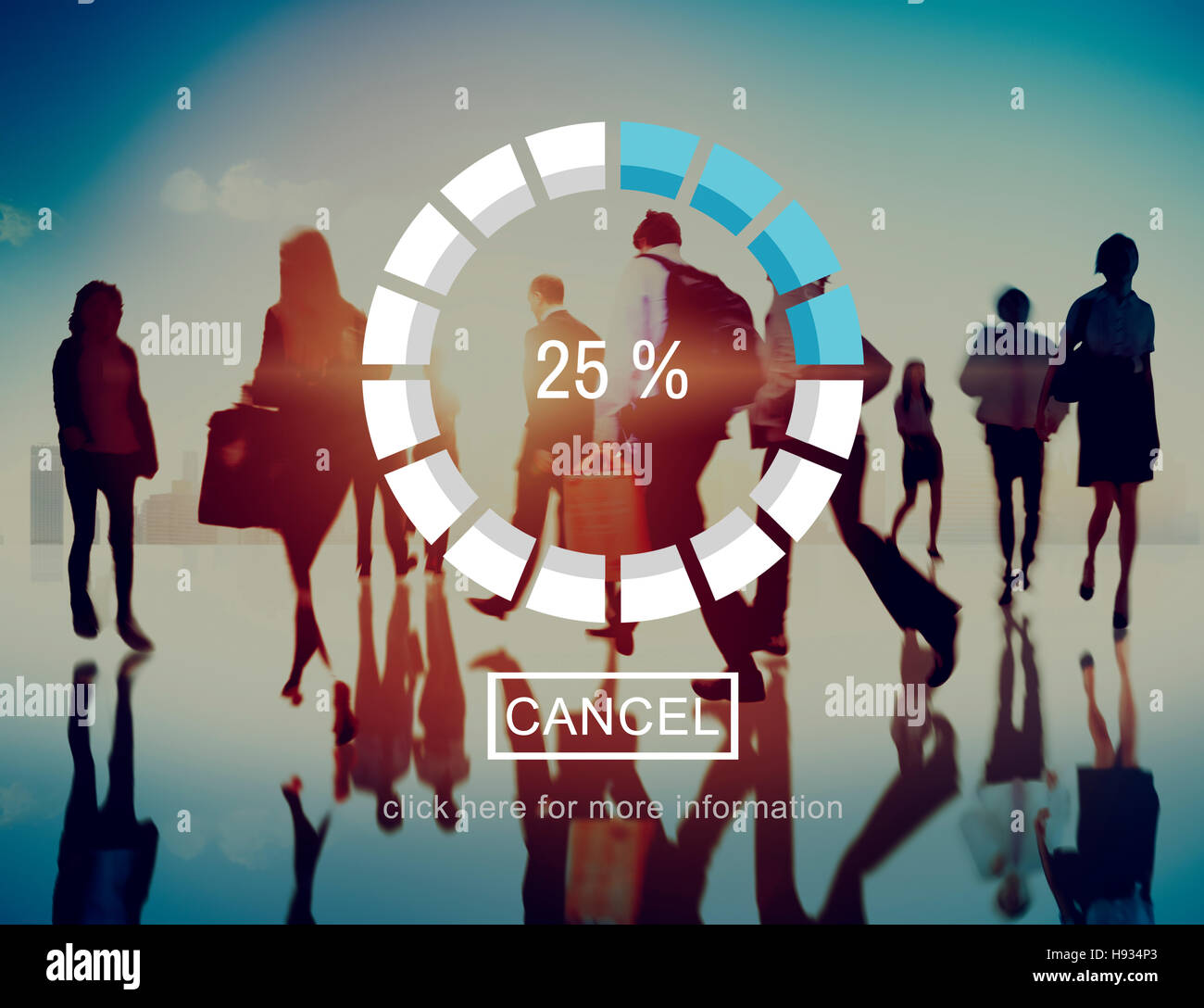 Loading Download Upload Percent Indicator Concept Stock Photo - Alamy