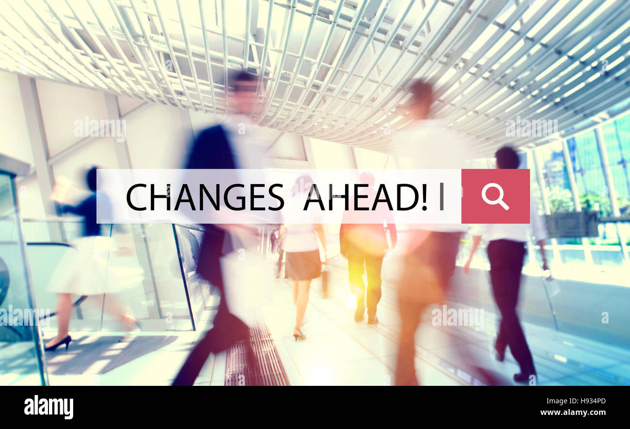 Changes Ahead the Way Forward Goal Direction Improvement Concept Stock ...