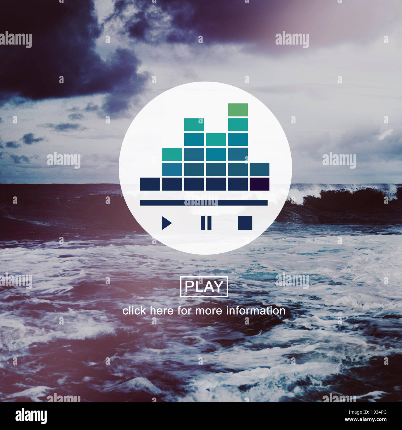 Listen Music Audio Play Pause Concept Stock Photo - Alamy