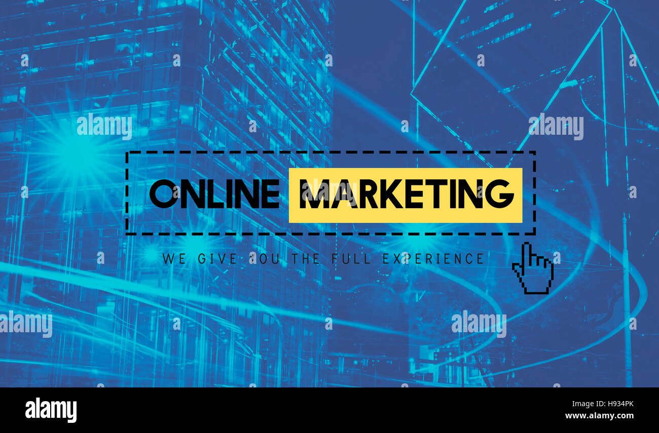 Online Marketing Advertisement Strategy Target Promotion Concept Stock ...