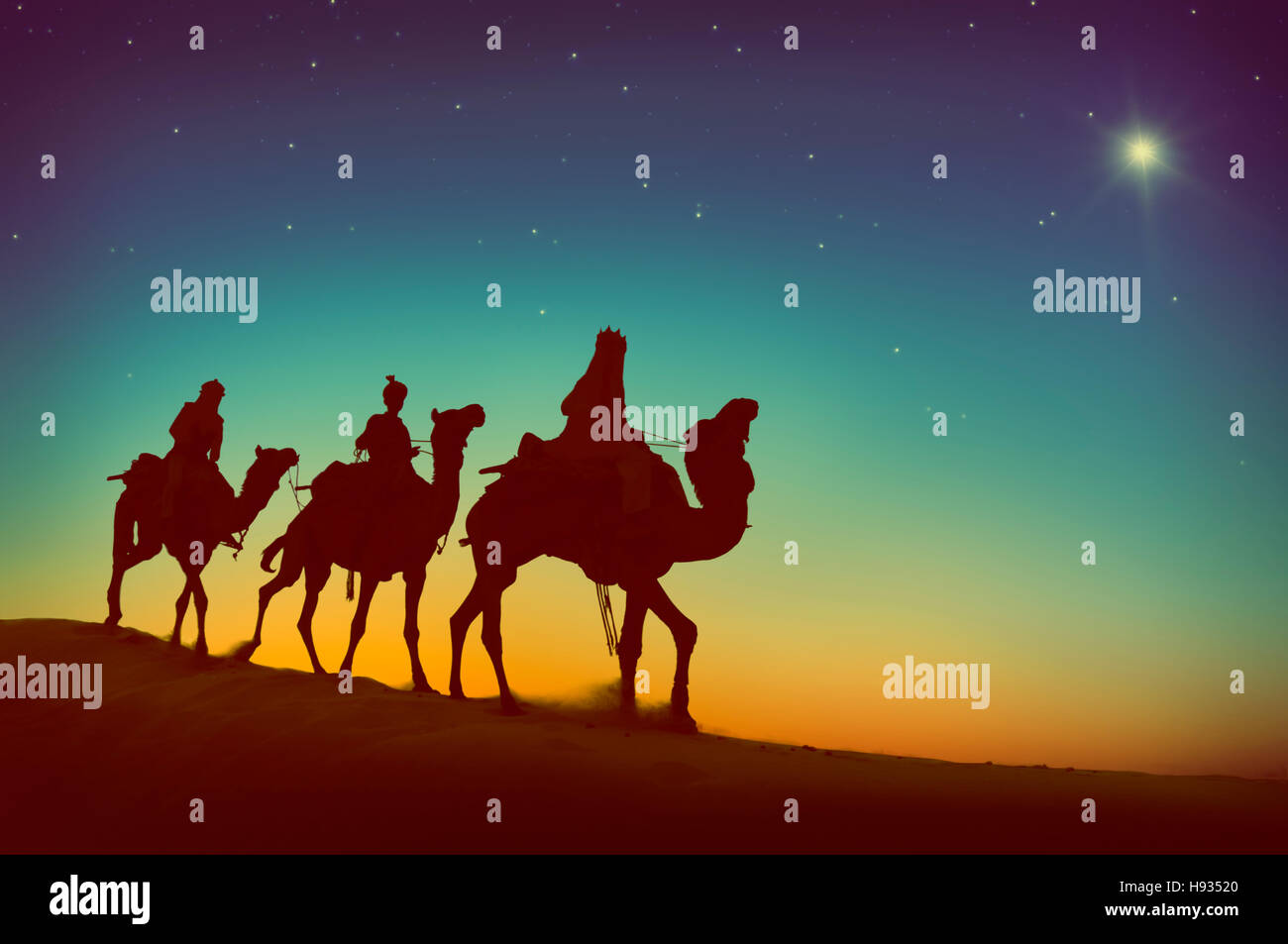 Nativity three wise men camel hi-res stock photography and images - Alamy