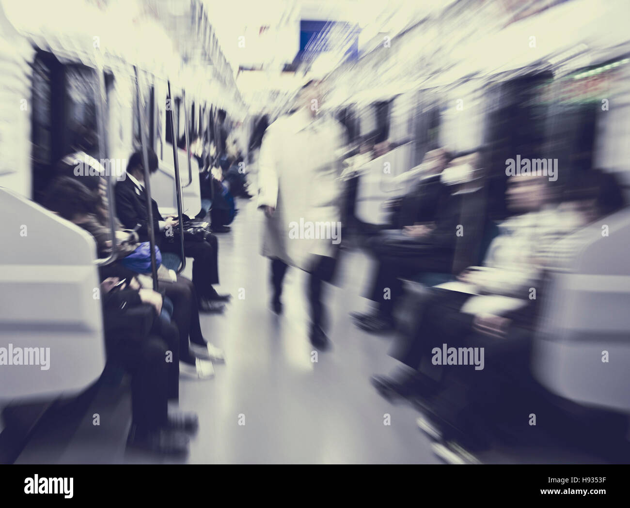 Japanese Commuters in Tokyo Commuters Subway Concept Stock Photo - Alamy