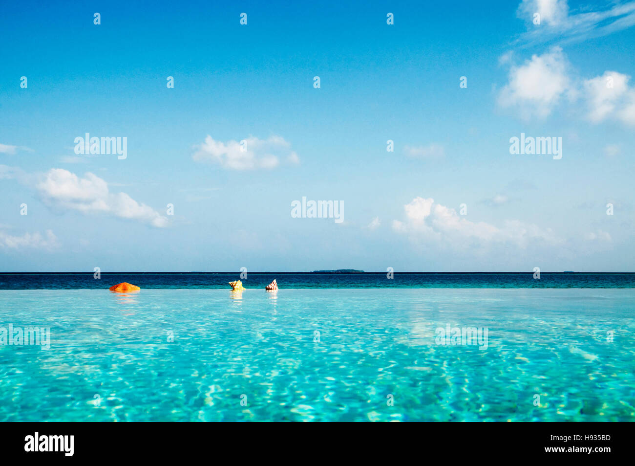 Infinity Pool in Maldives Beauty In Nature Concept Stock Photo - Alamy