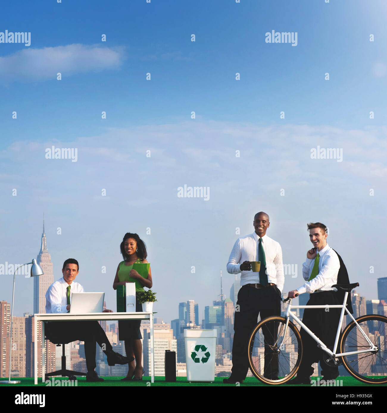 Green Business People Ecology Environmental Conservation Concept Stock ...