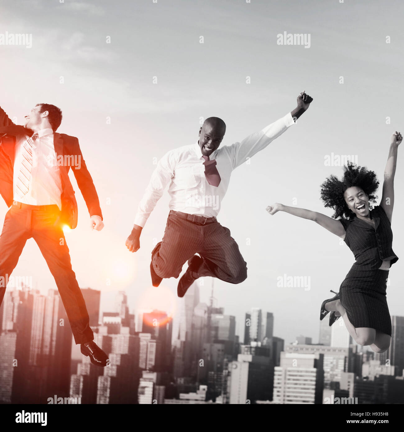 Business People Success Achievement City Concept Stock Photo - Alamy
