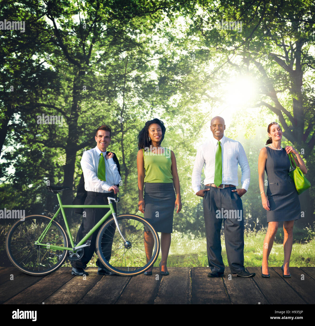 Green Business Conservation Colleagues Occupation Concept Stock Photo ...