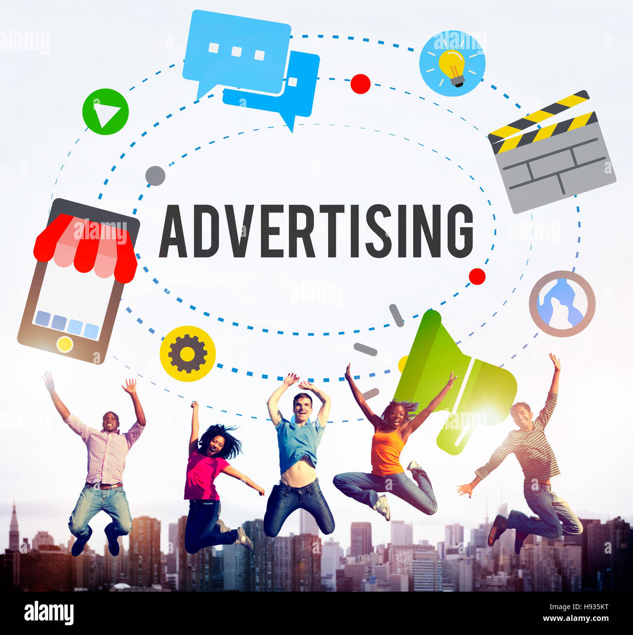 Advertising Commercial Marketing Branding Concept Stock Photo - Alamy