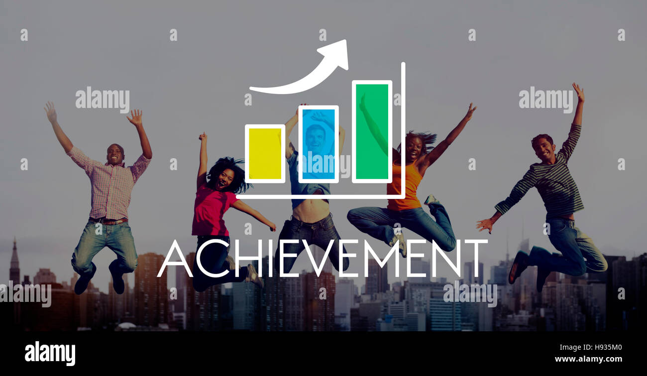 Business Development Growth Bar Chart Concept Stock Photo - Alamy