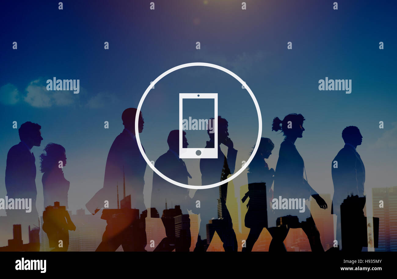 Mobile Phone Mobility Wireless Technology Concept Stock Photo - Alamy