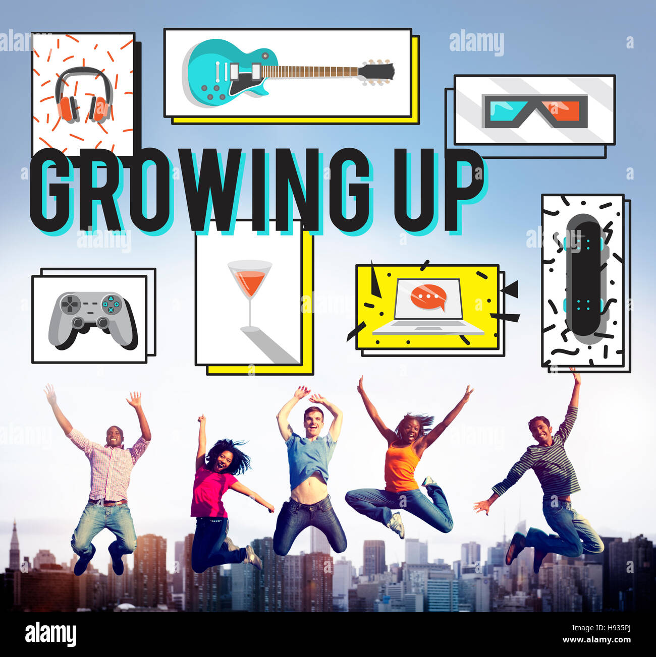 Growing up concept teenagers hi-res stock photography and images - Alamy