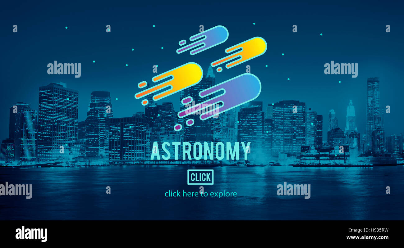 Astronomy Science Solar System Astrology Shooting Star Concept Stock ...