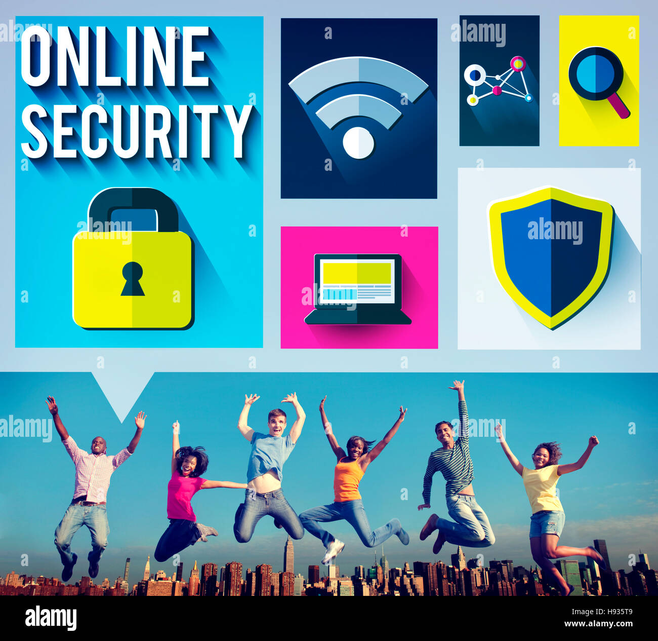 Online Security Protection Password Privacy Data Concept Stock Photo ...