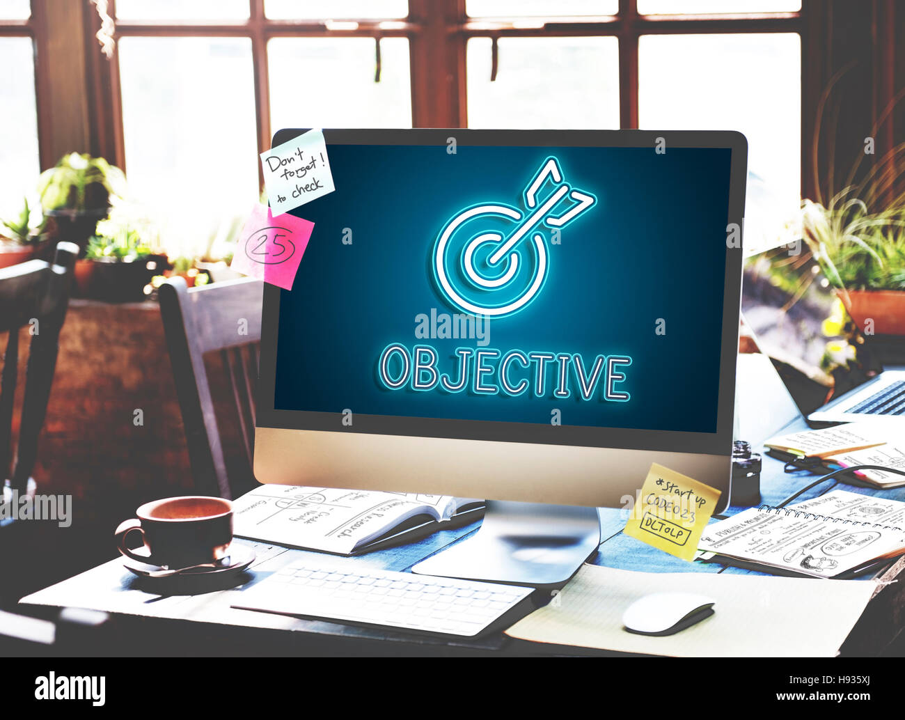 Target Mission vision Business Goal Aim Concept Stock Photo - Alamy