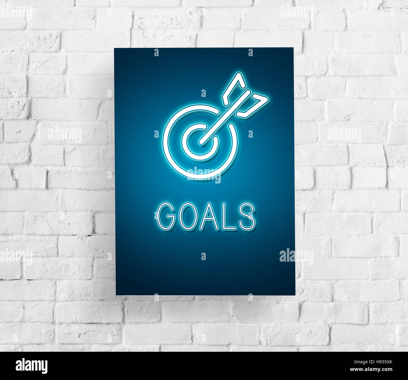 Target Mission vision Business Goal Aim Concept Stock Photo - Alamy