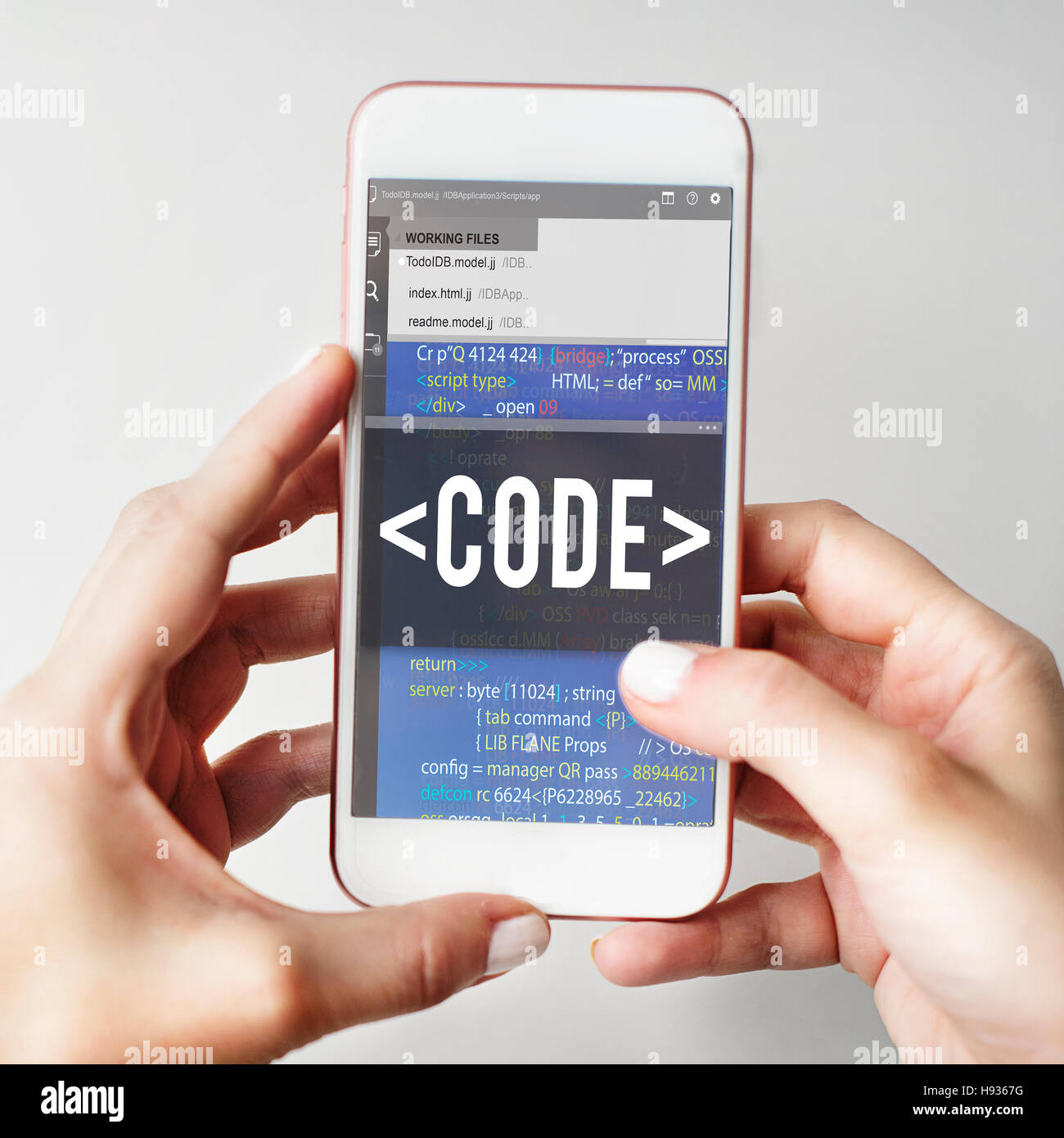 Code Coding Programming Technology Technical Concept Stock Photo - Alamy