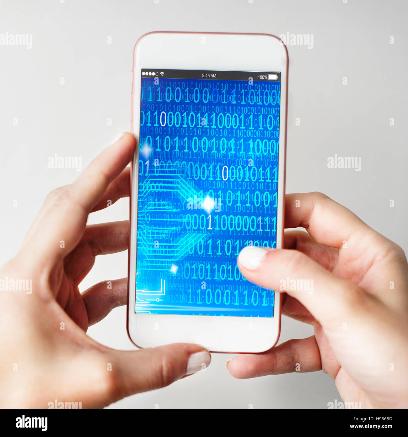 Binary Code Digits Technology Software Concept Stock Photo - Alamy