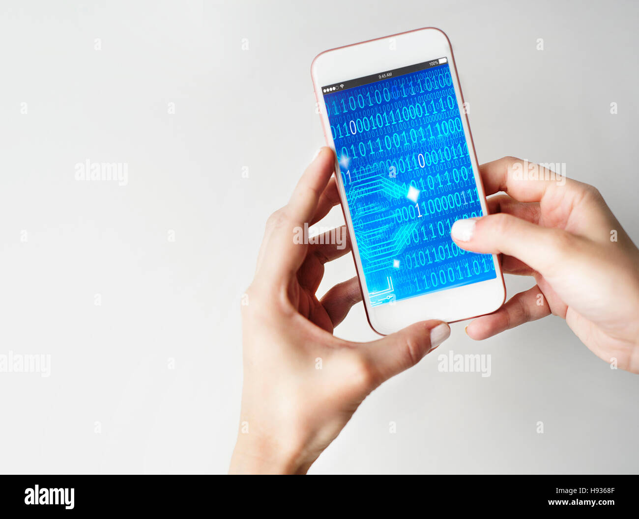 Binary Code Digits Technology Software Concept Stock Photo - Alamy