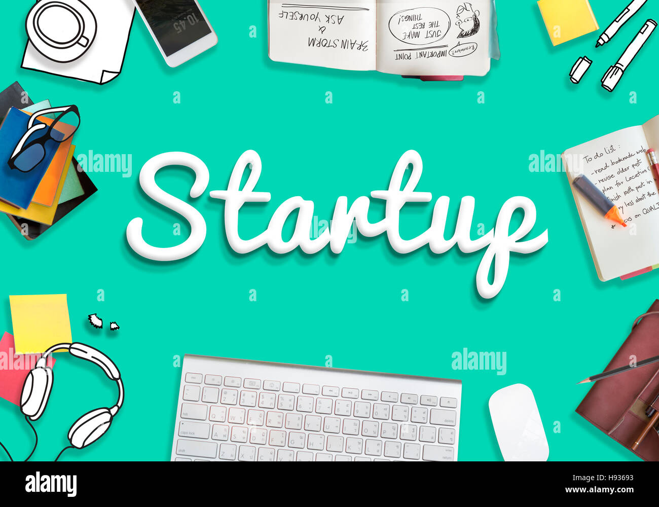 Start up New Business Vision Mission Concept Stock Photo - Alamy