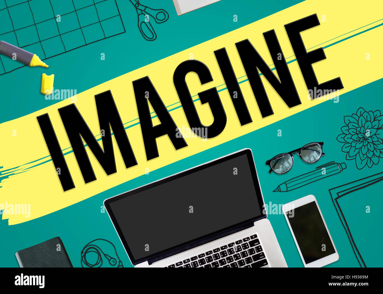 Imagine Imagination Vision Creative Dream Ideas Concept Stock Photo - Alamy