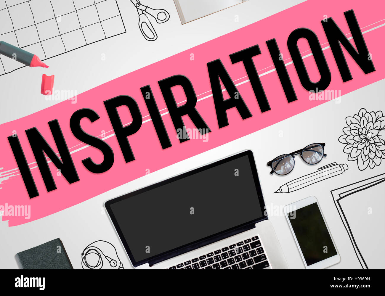 Inspiration Aspiration Imagination Inspire Dream Concept Stock Photo ...