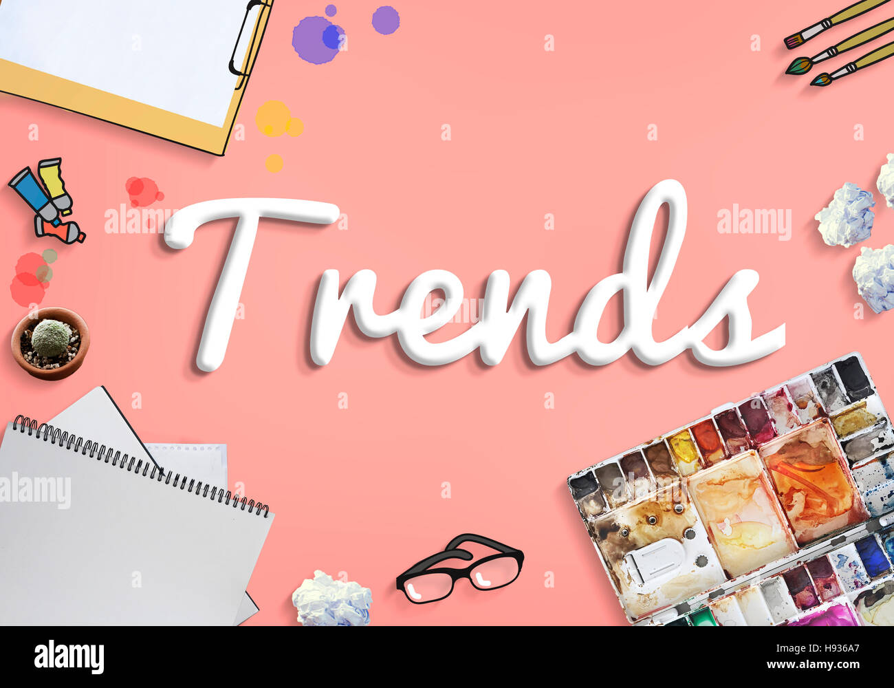 Trends Trend Trending Trendy Fashion Style Design Concept Stock Photo ...