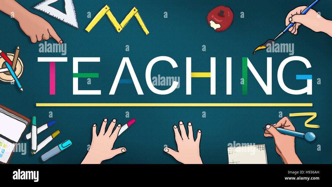 Teaching Teach Teacher Training Development Concept Stock Photo - Alamy