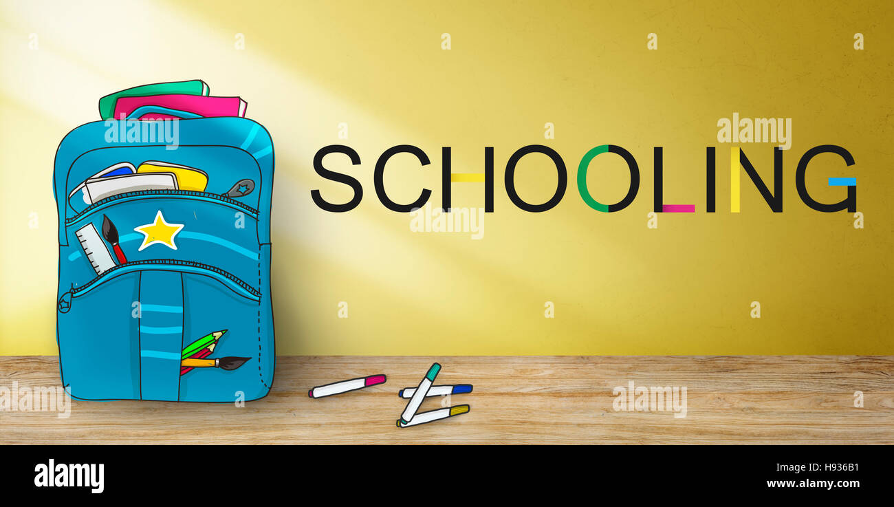 School Schooling Student Knowledge Educational Concept Stock Photo - Alamy