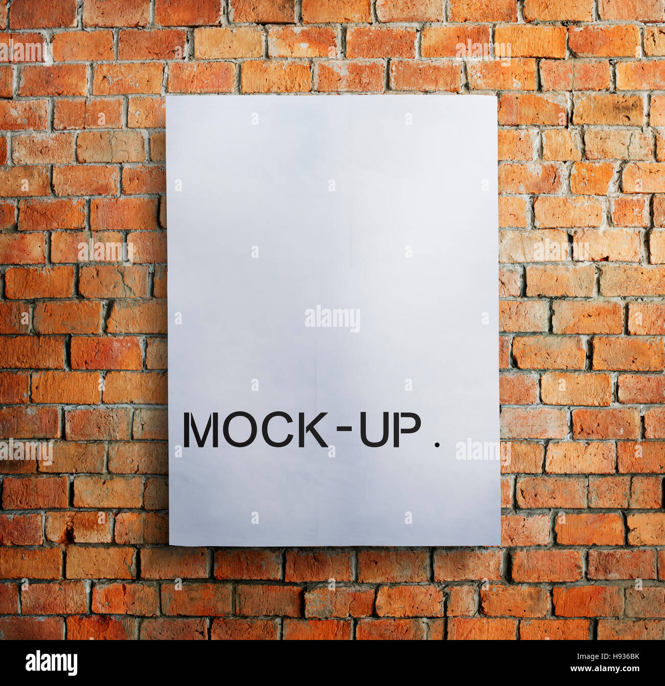 Mock Up Model Typography Object Sample Concept Stock Photo - Alamy