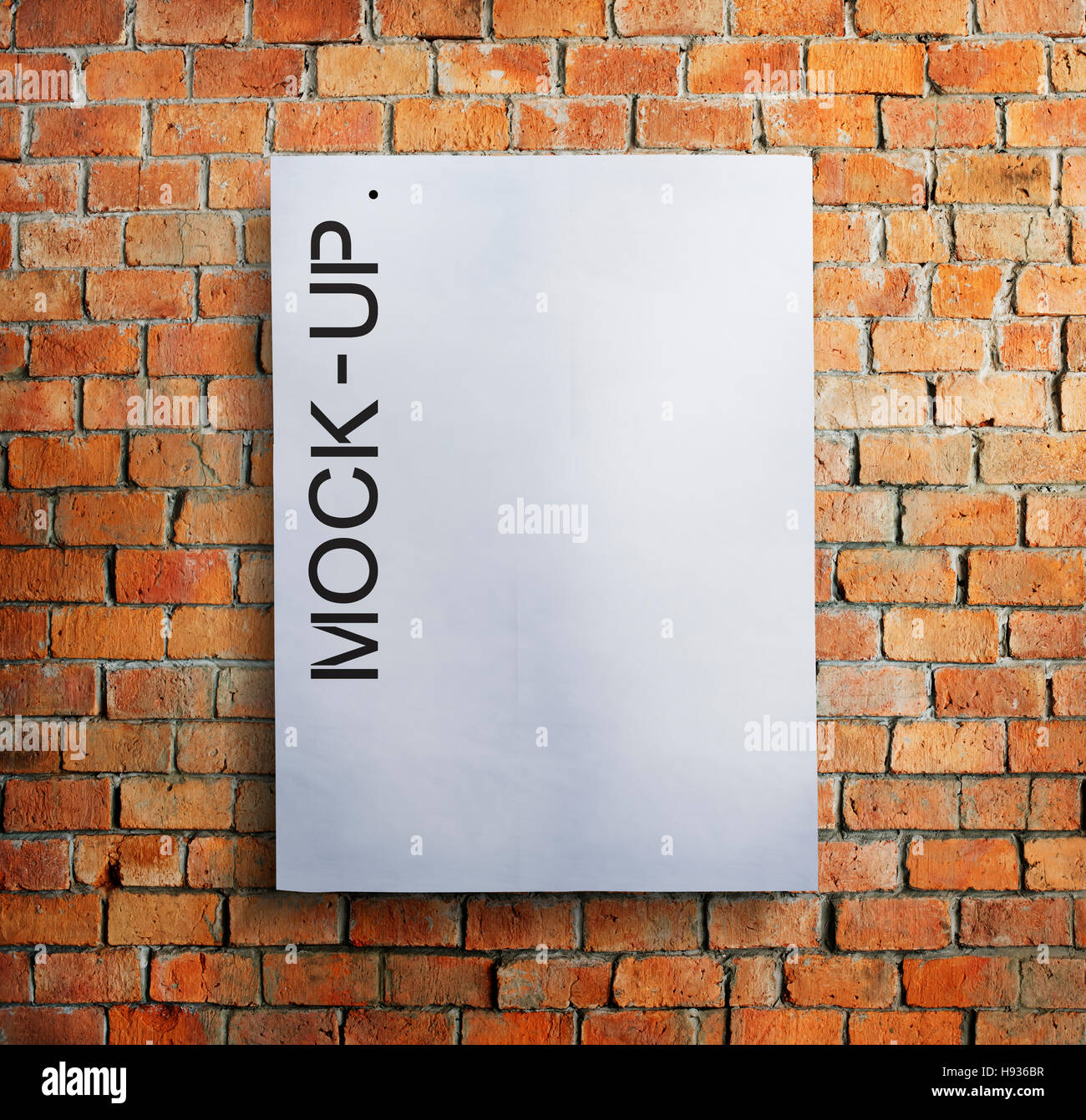 Mock Up Model Typography Object Sample Concept Stock Photo - Alamy