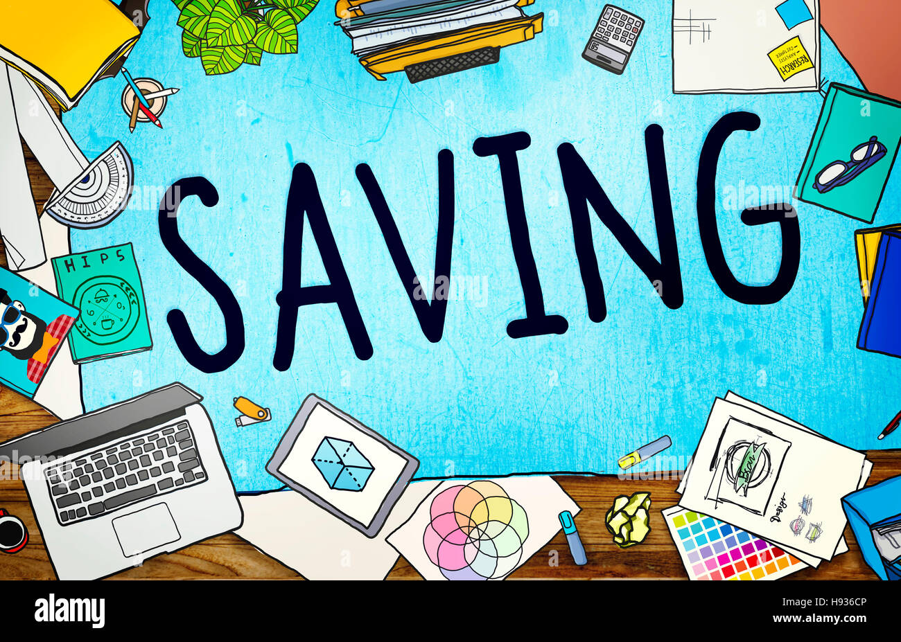 Saving Save Money Finance Budget Banking Concept Stock Photo - Alamy