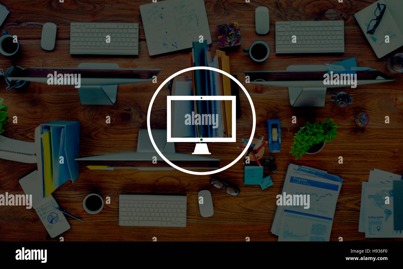 Technology digital folders documents hi-res stock photography and ...