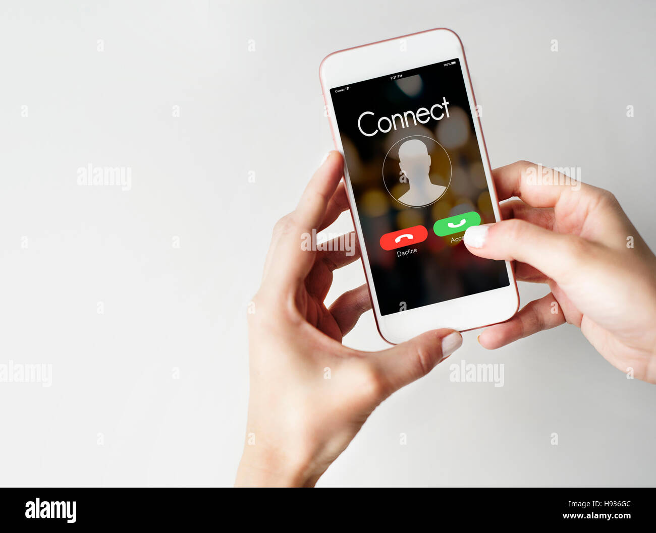 Connect Incoming Call Communication Concept Stock Photo - Alamy