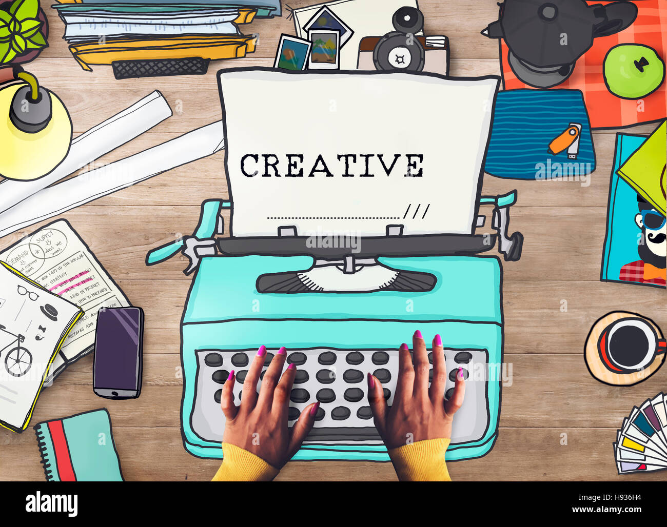 Creativity Creative Ideas Imagination Inspiration Design Concept Stock ...