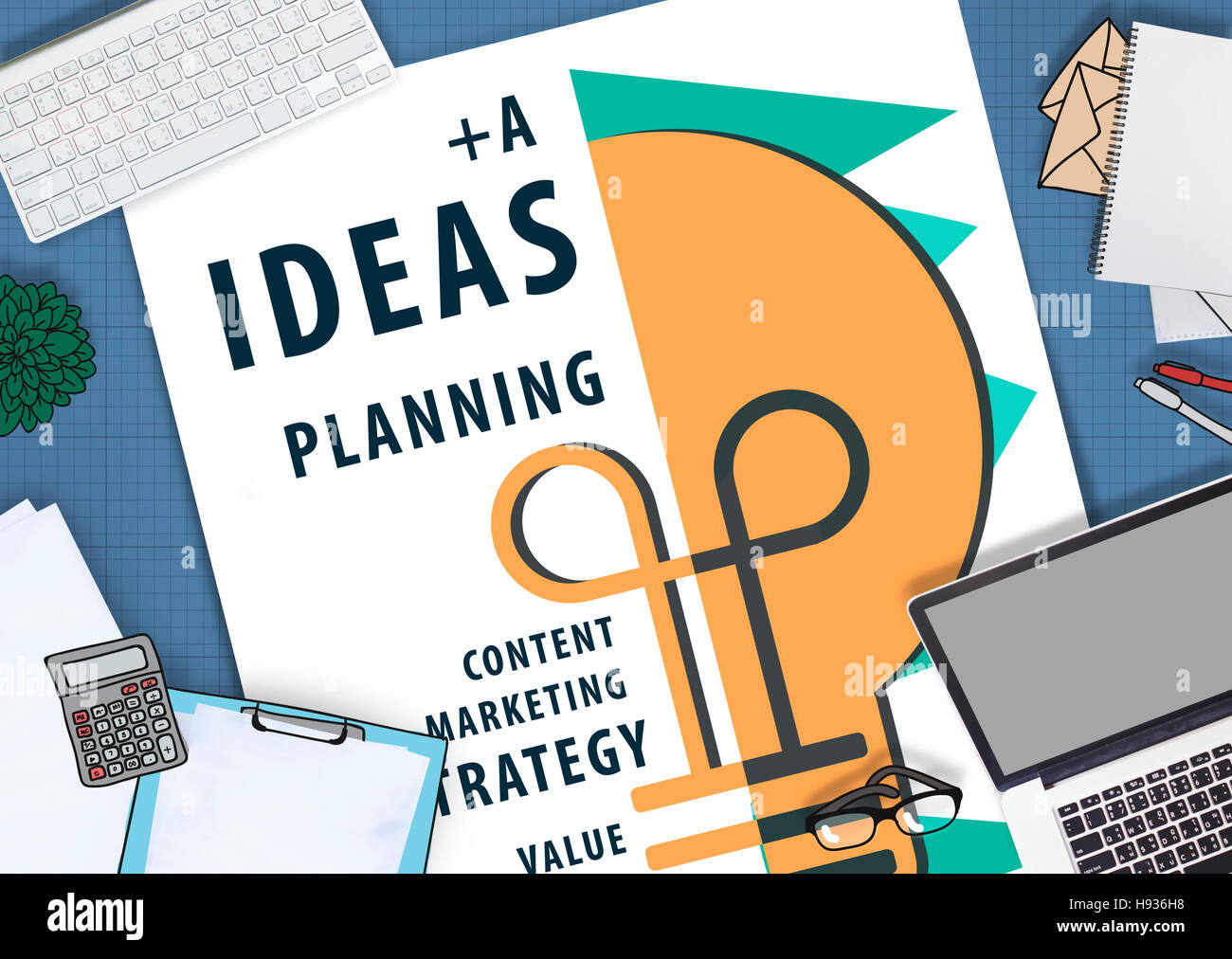 Ideas Idea Vision Design Plan Objective Mission Concept Stock Photo - Alamy