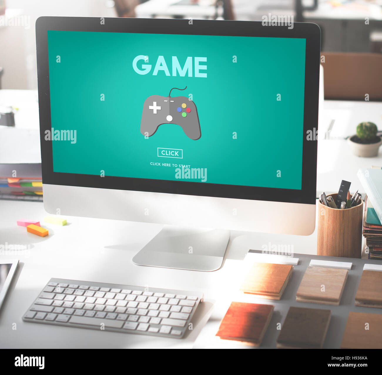 Game Gaming Fun Hobby Leisure Technology Concept Stock Photo - Alamy